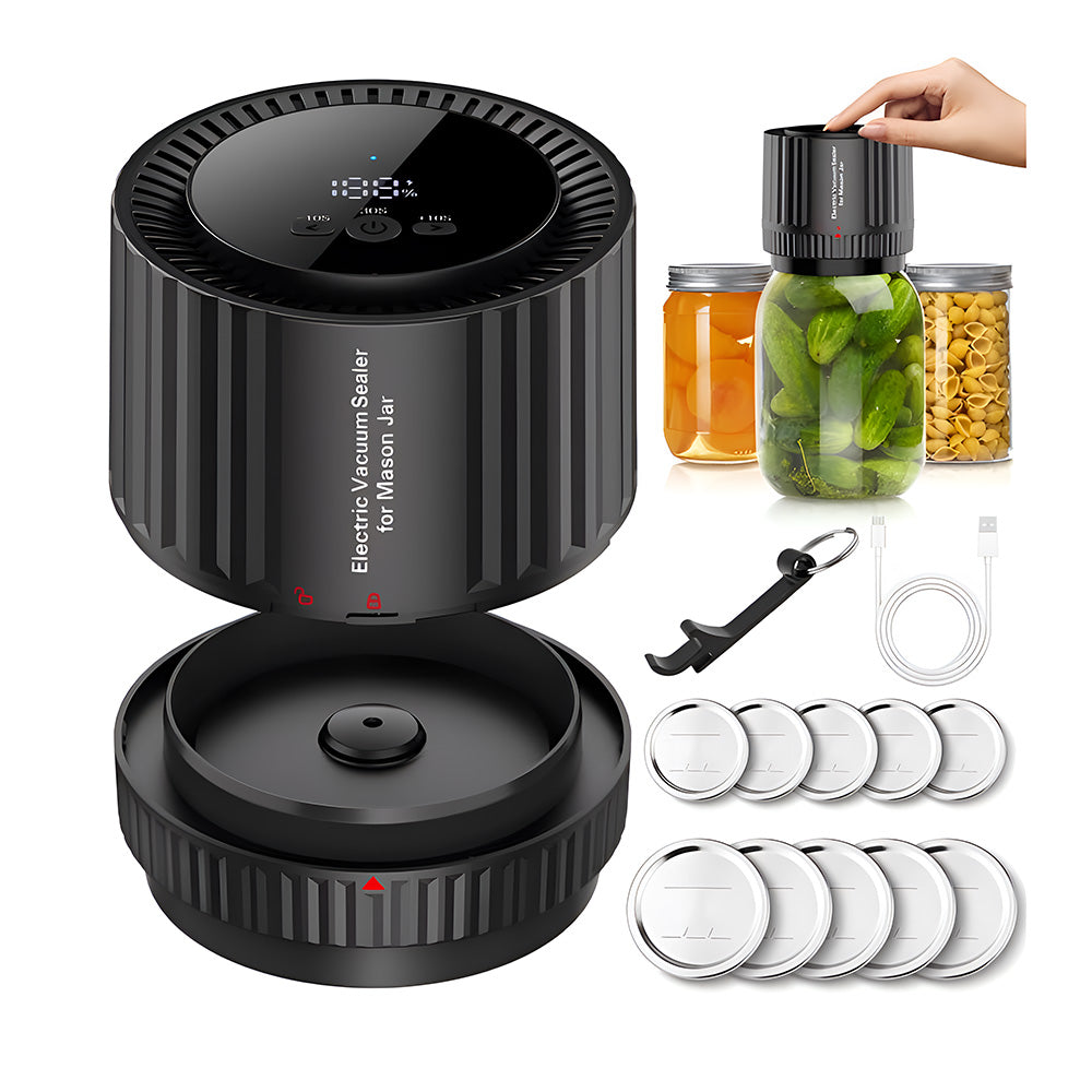 NEW-Electric Mason Jar Vacuum Sealer - GLADWARES